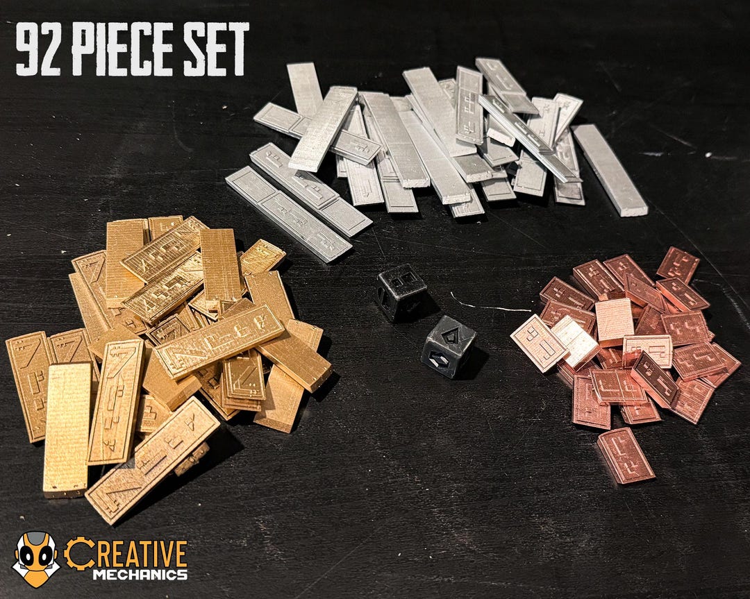 Sabaac Playing Credits Complete Set - Star Wars Inspired Game - Etsy