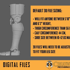 Mech Droid Leg - 3D Print Files - Star Wars Inspired Cosplay - Etsy