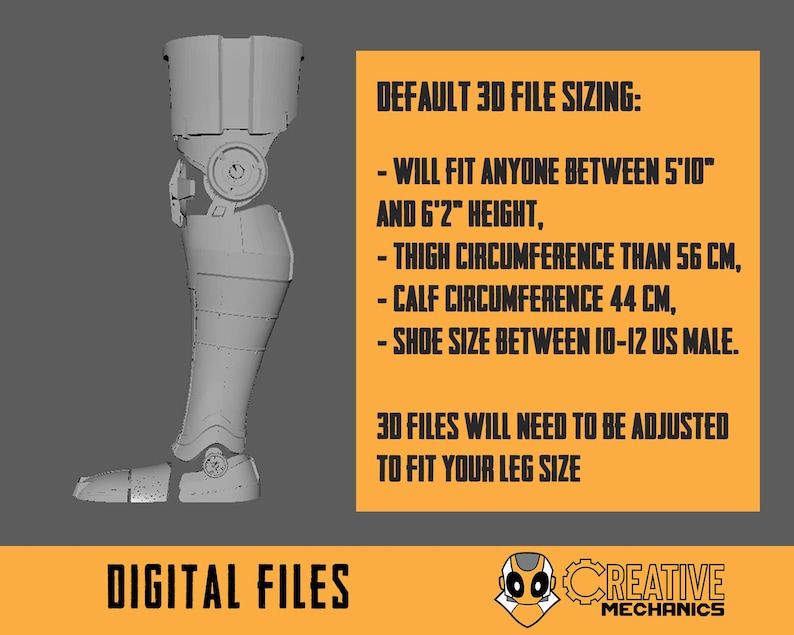 Mech Droid Leg - 3D Print Files - Star Wars Inspired Cosplay - Etsy