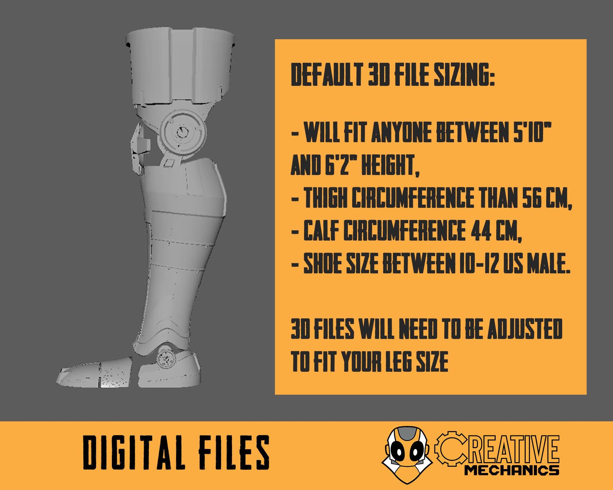 Mech Droid Leg - 3D Print Files - Star Wars Inspired Cosplay - Etsy