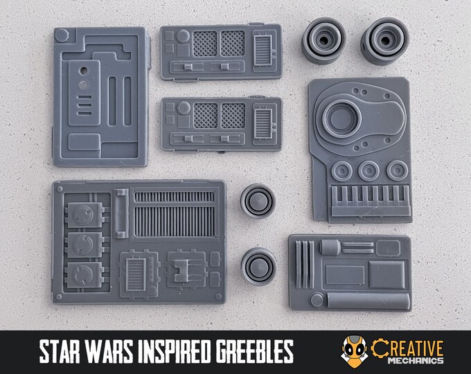 Star Wars Inspired Greebles - Resin Prints - Etsy