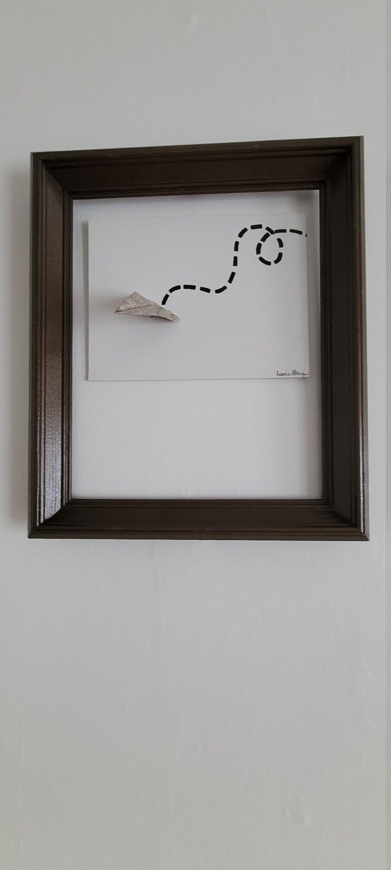 Art & Collectibles Painting Original artwork by Lanie Grey Paper Plane ...