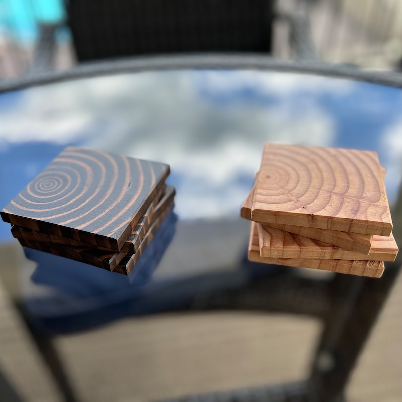 Wood Drink Coasters - Etsy