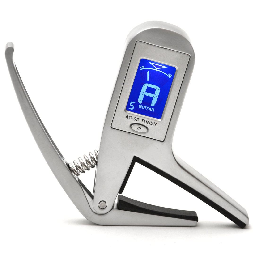 Elagon (AC-05) Guitar Capo & Tuner All-in-one. High Quality Metal Capo ...
