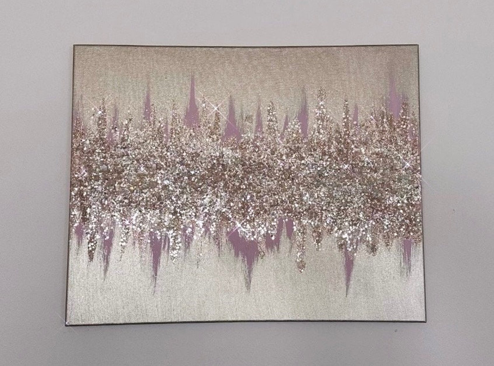 Champagne Pink Glitter Decor, Z Gallerie Inspired, Gold, Pink, and ...