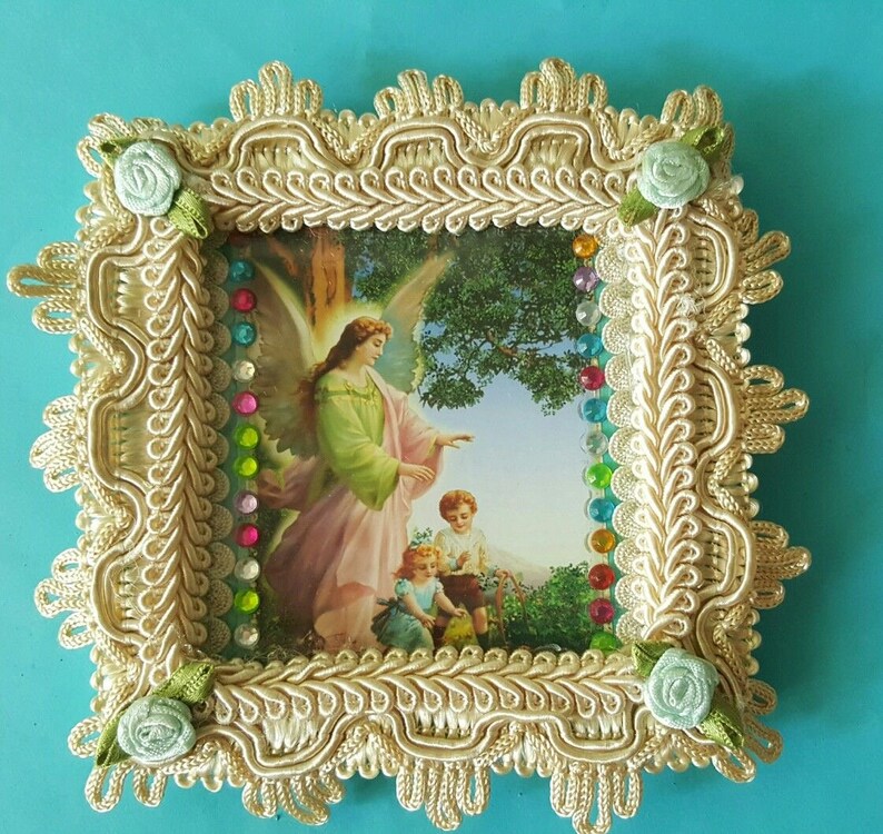 Guardian Angel Collage Sheet, 18 Printable Cards, Vintage Angel Images ...