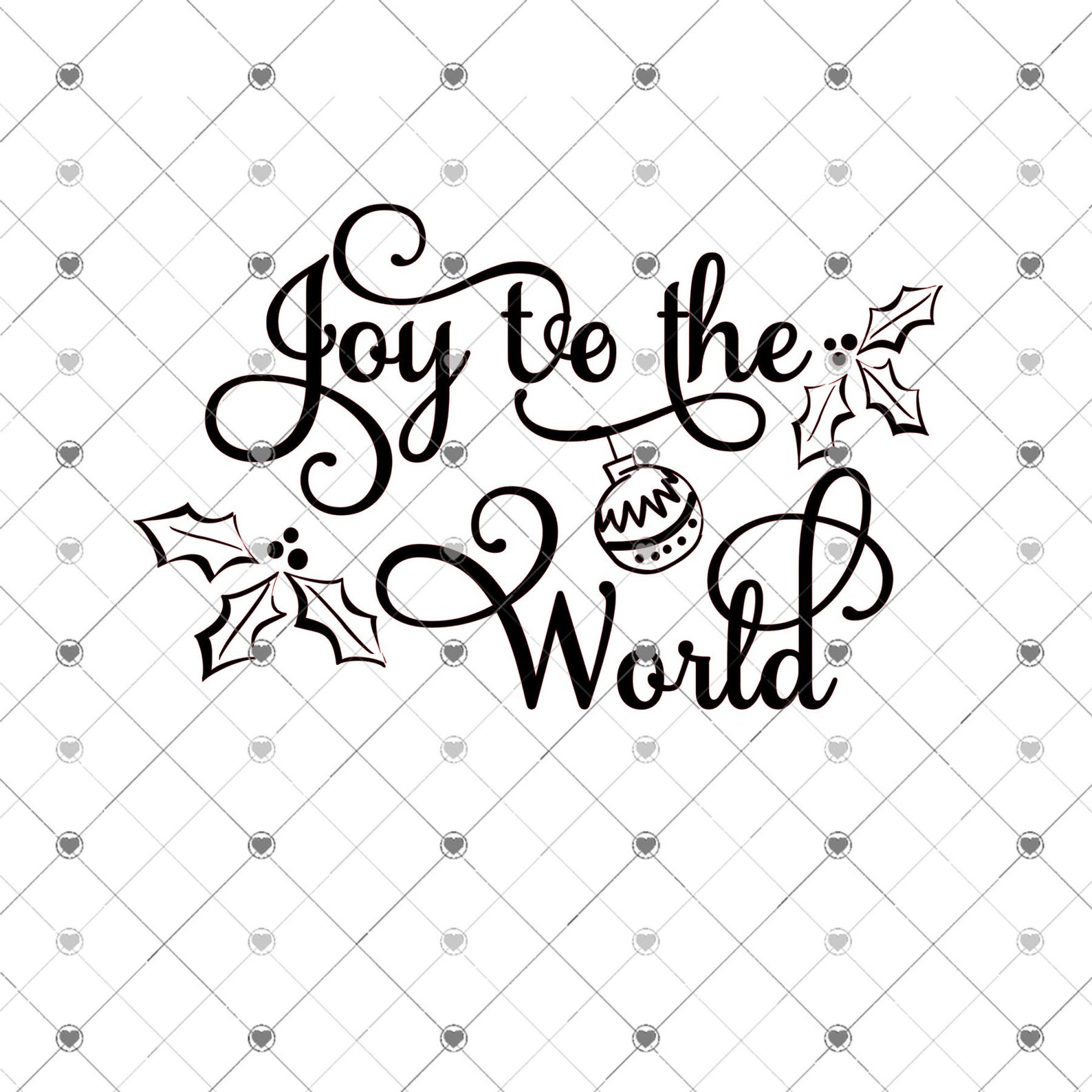 Joy to the World, Christmas SVG, Digital Design, Silhouette, Cut File ...