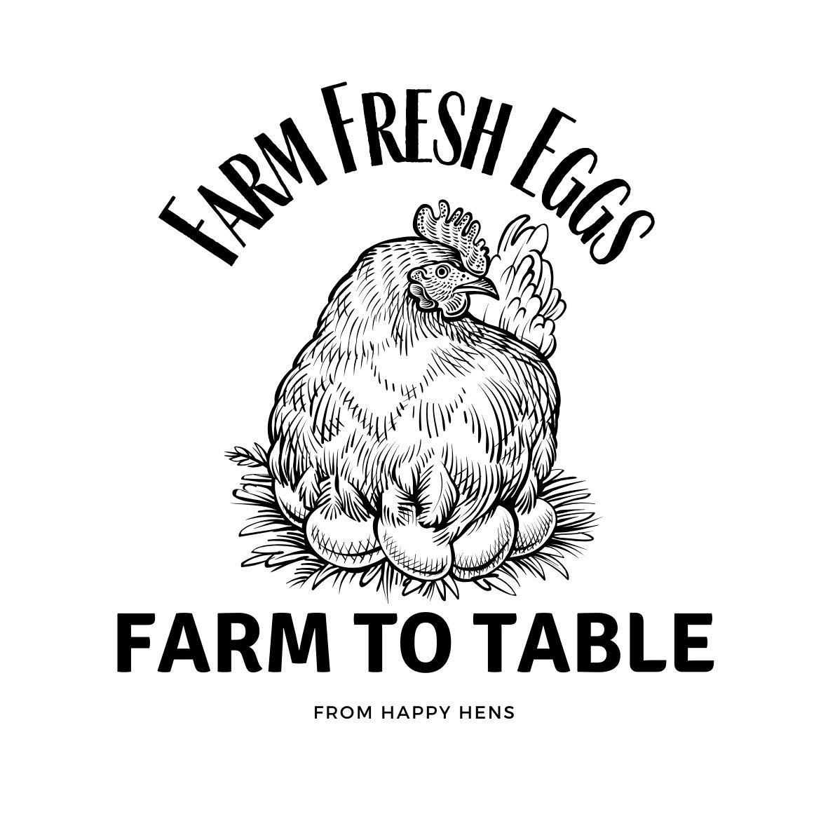 Farm Fresh Egg Stickers - Etsy