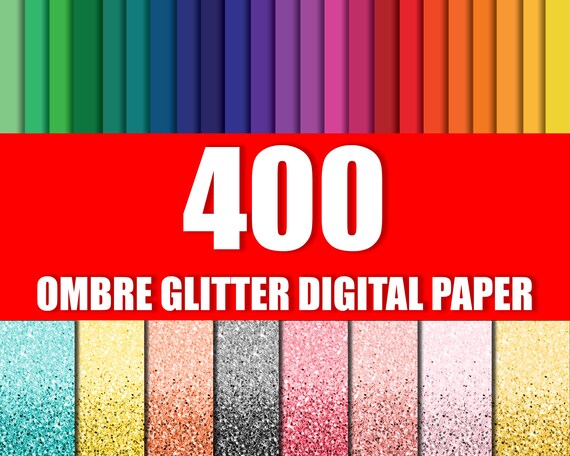 Ombre Glitter Digital Paper Glitter Textures Glitter | Etsy