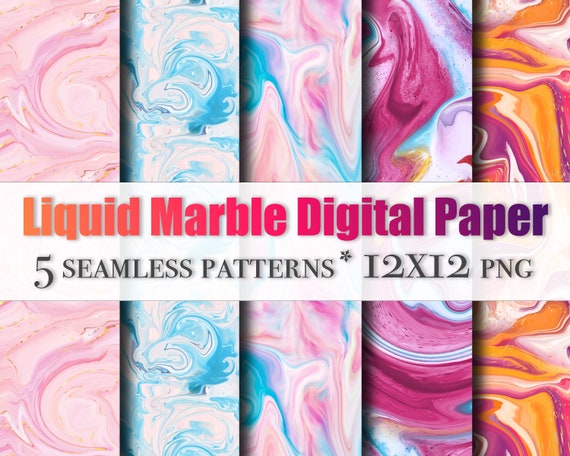 Liquid Marble Seamless Patterns Marble Textures Marble | Etsy