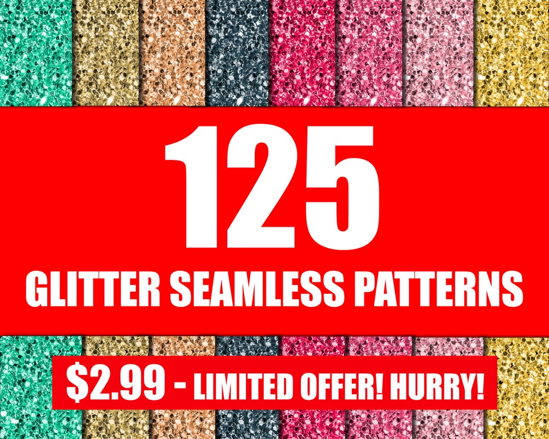 Glitter Seamless Patterns | Glitter Textures | Glitter Digital Paper ...