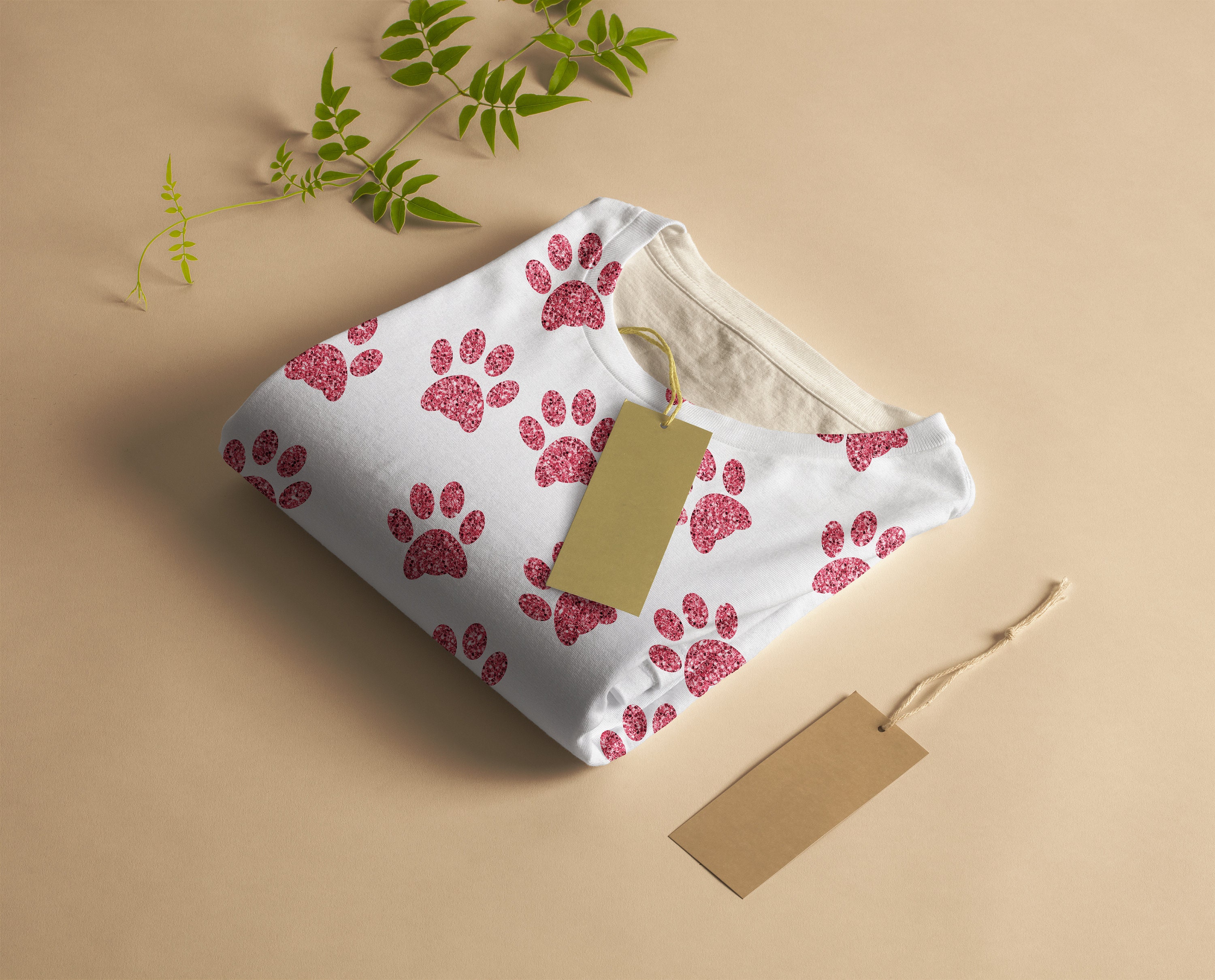 Glitter Paw Prints Dogs Seamless Patterns Dog Paws Digital - Etsy