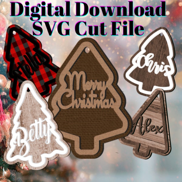 Multiple Christmas Tree Svg - Etsy