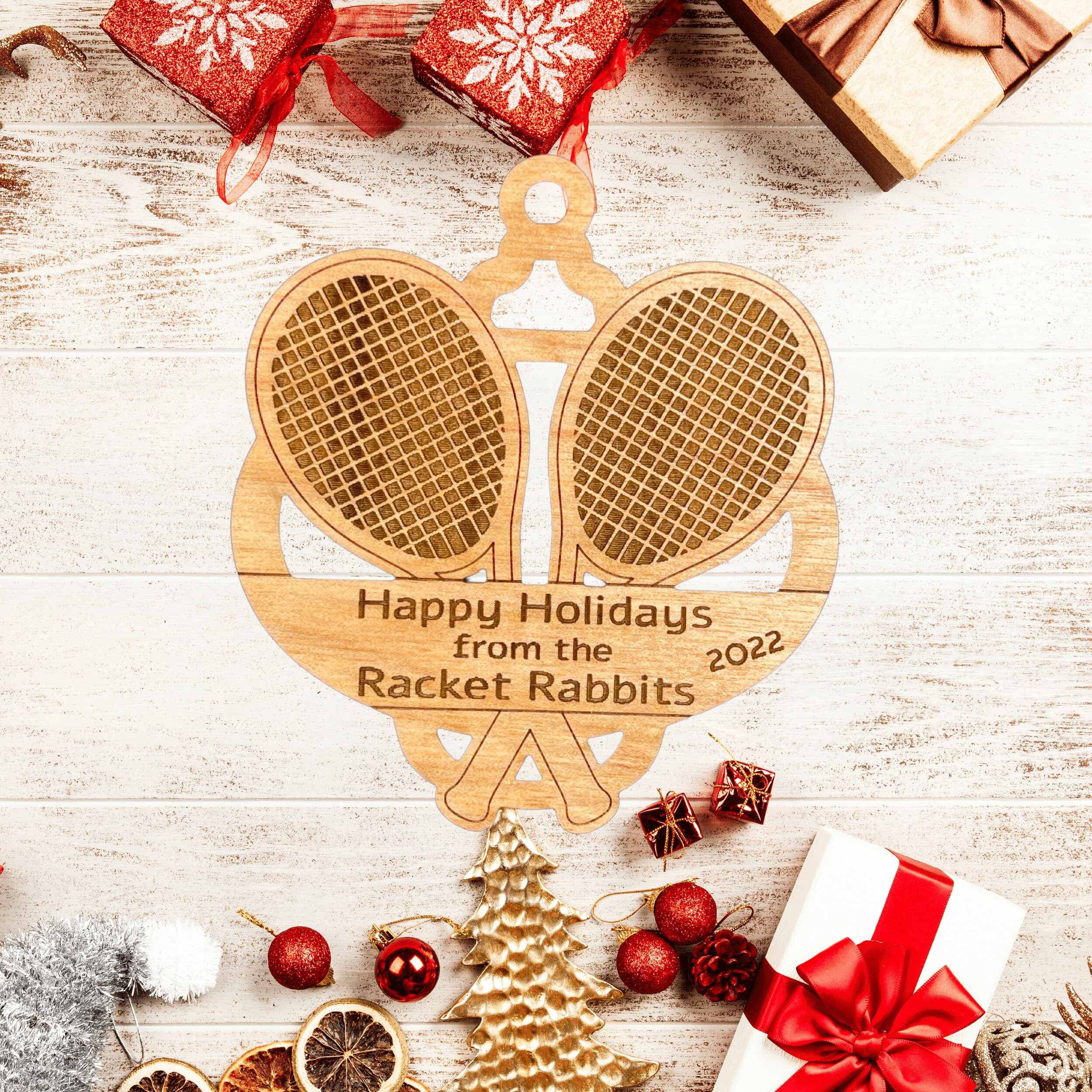 SVG Digital Download Tennis Racket Christmas Ornament for - Etsy