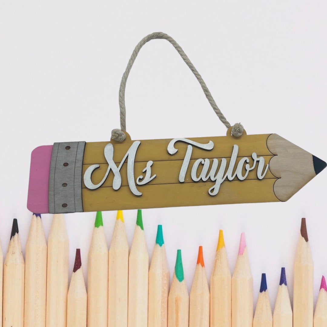 Personalized Teacher Wall Sign / Door Sign / Teacher Appreciation Gift ...