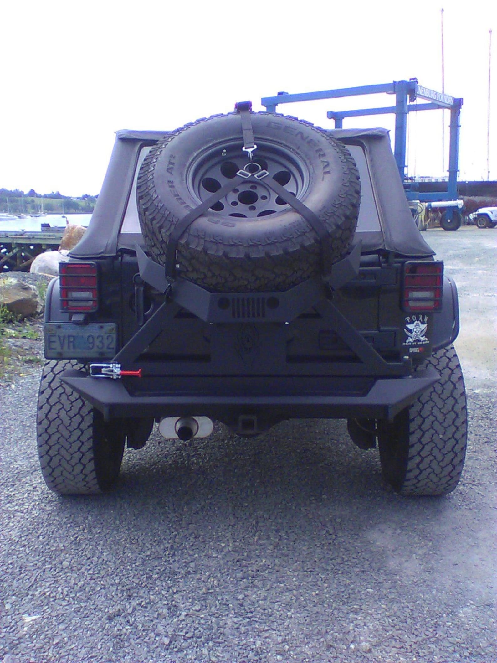 Rear Razor Bumper With Razorback Tire Carrier for Jeep JK JKU - Etsy