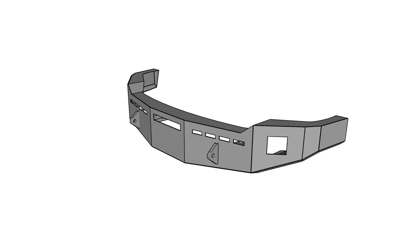 Ford F250/F350 11-16 Front Bumper CNC CAD DXF Build Files - Etsy