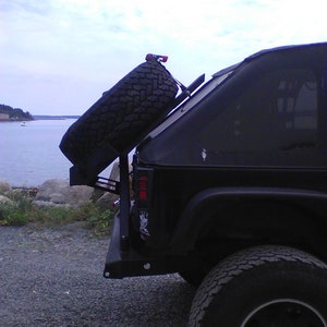 Rear Razor Bumper With Razorback Tire Carrier for Jeep JK JKU Dxf Cnc ...