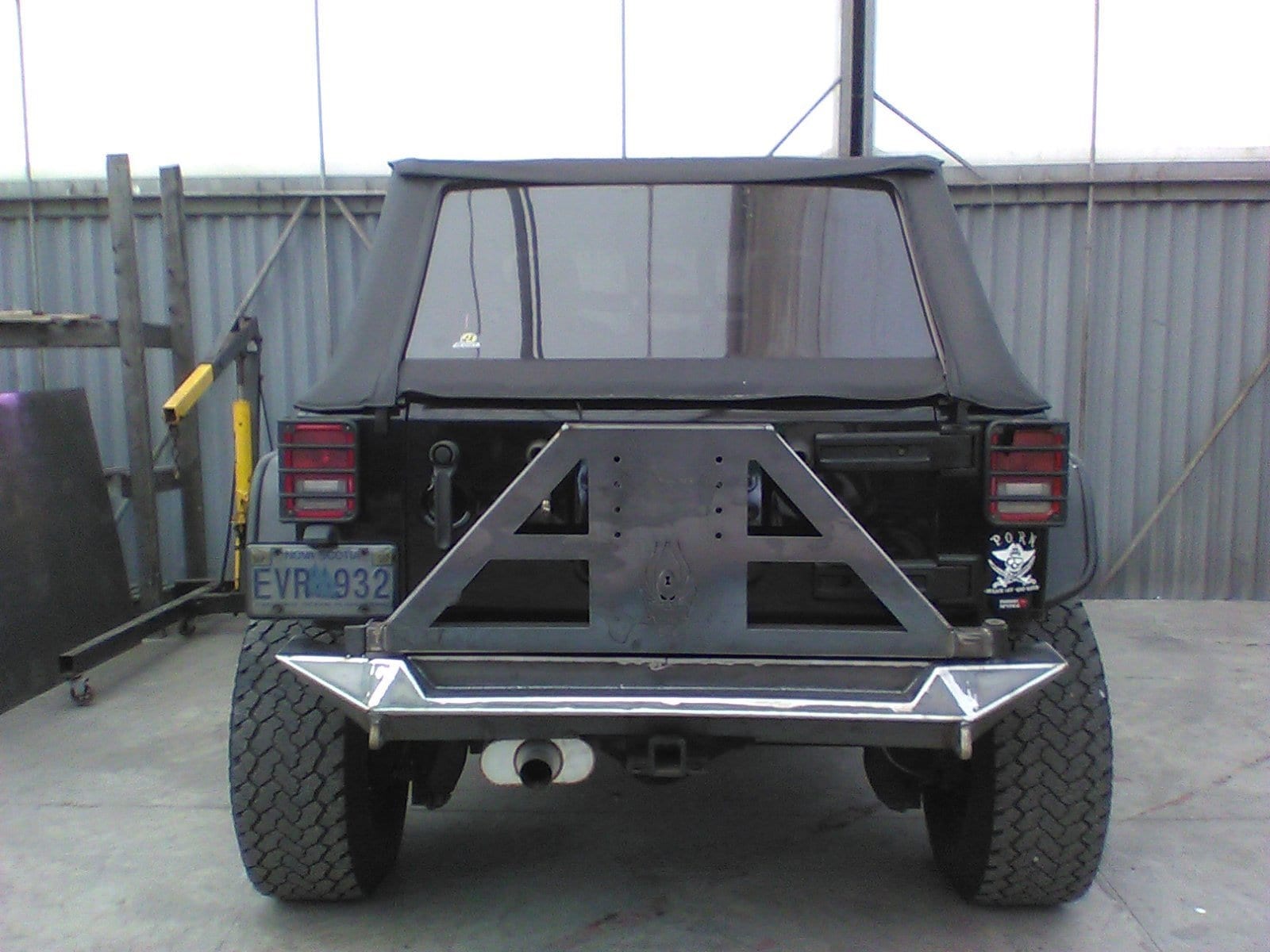 Rear Razor Bumper With Razorback Tire Carrier for Jeep JK JKU Dxf Cnc ...