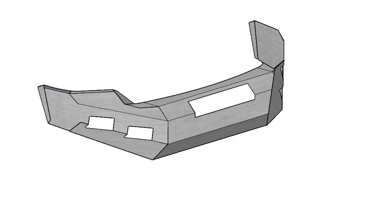 Ford F-250 F-350 F-450 11-16 Front Bumper Build Files (DXF, CNC, CAD ...
