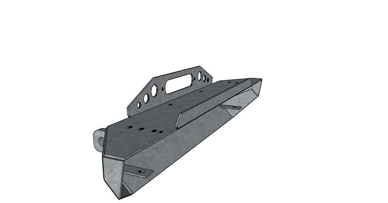 Front Winch Bumper for Jeep TJ / YJ Dxf Cad Build Files CNC - Etsy