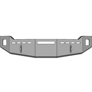 Ford F250/F350 11-16 Front Bumper CNC CAD DXF Build Files - Etsy