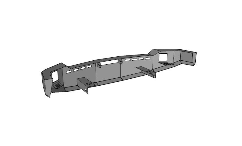 Ford F250/F350 11-16 Front Bumper CNC CAD DXF Build Files - Etsy