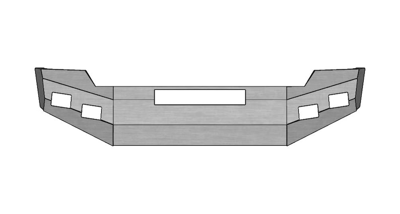 Ford F-250 F-350 F-450 11-16 Front Bumper Build Files (DXF, CNC, CAD ...