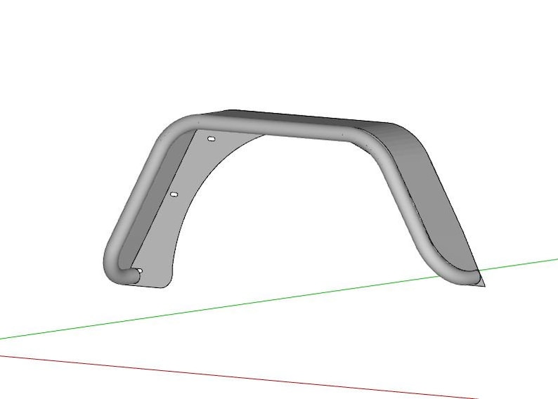 Front and Rear Tube Fender Build Plans for Jeep TJ DXF CAD Files - Etsy