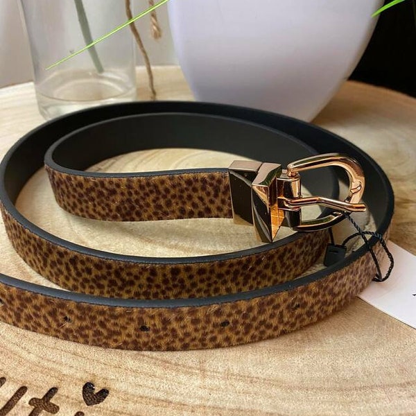 Leopard Print Belt - Etsy