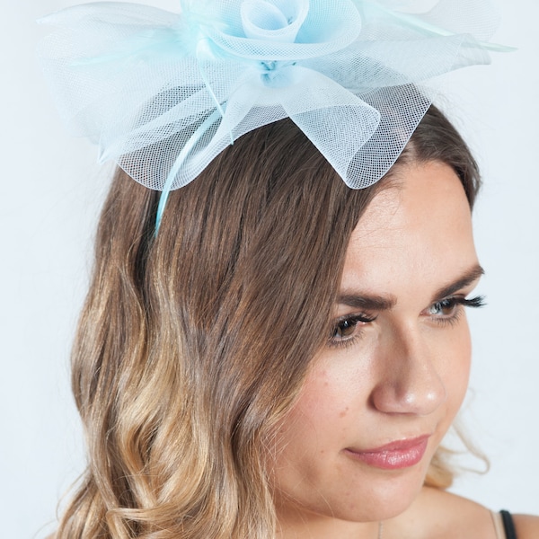 Blue Fascinator - Etsy
