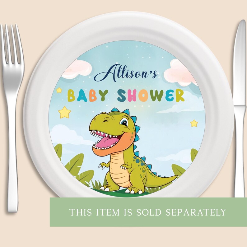 Dinosaur Custom Sign, Editable Baby Shower Decorations Instant Download ...