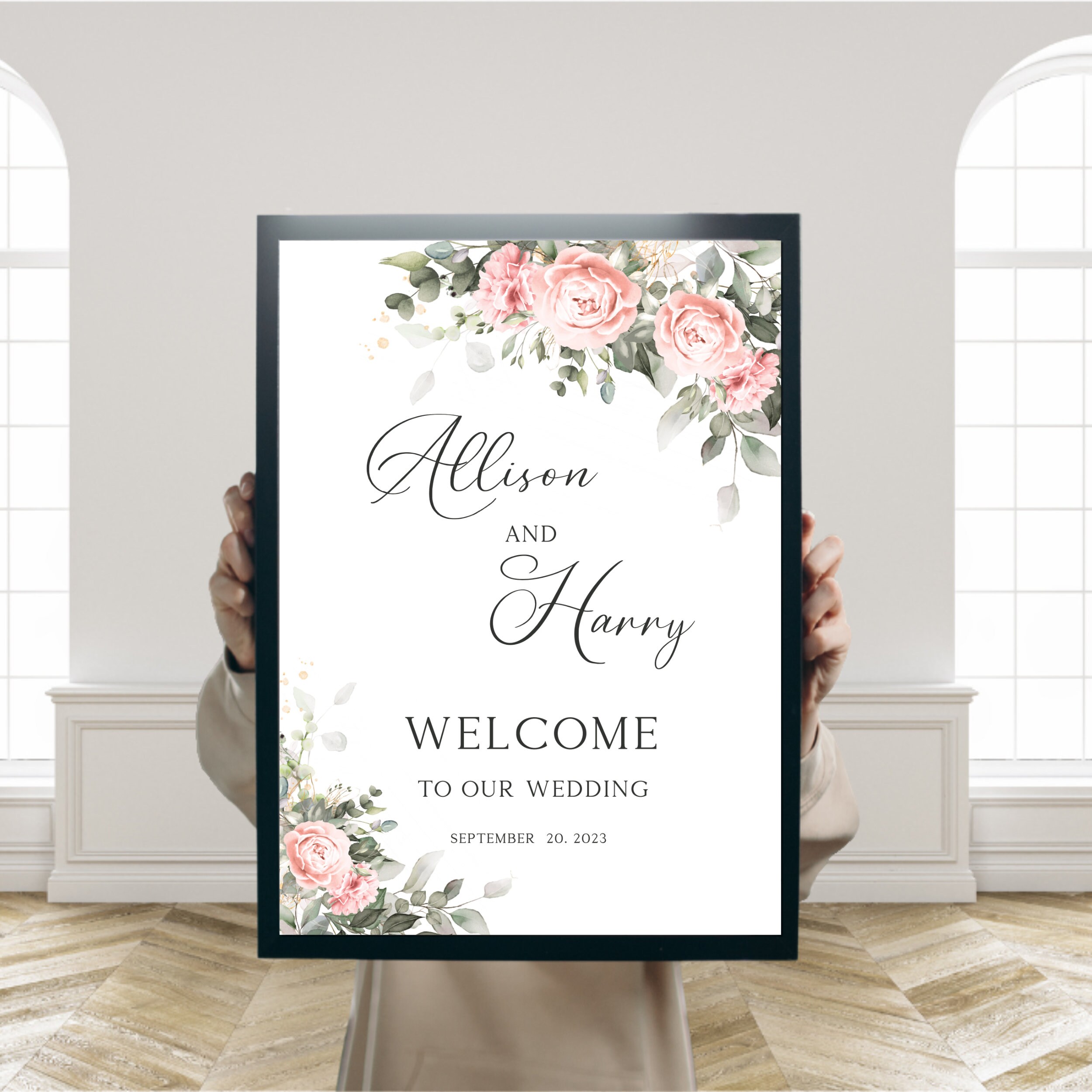 Wedding Sign Template, Wedding Welcome Sign, Wedding Sign, Editable ...