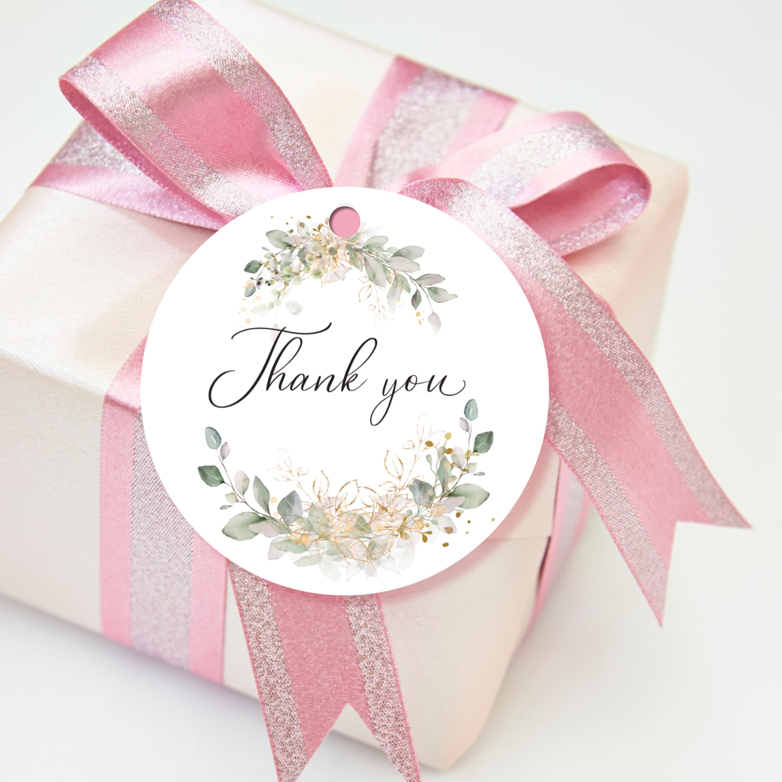 Thank You Gift Tag, Favor Tag, Printable Template Instant Download, W14 ...