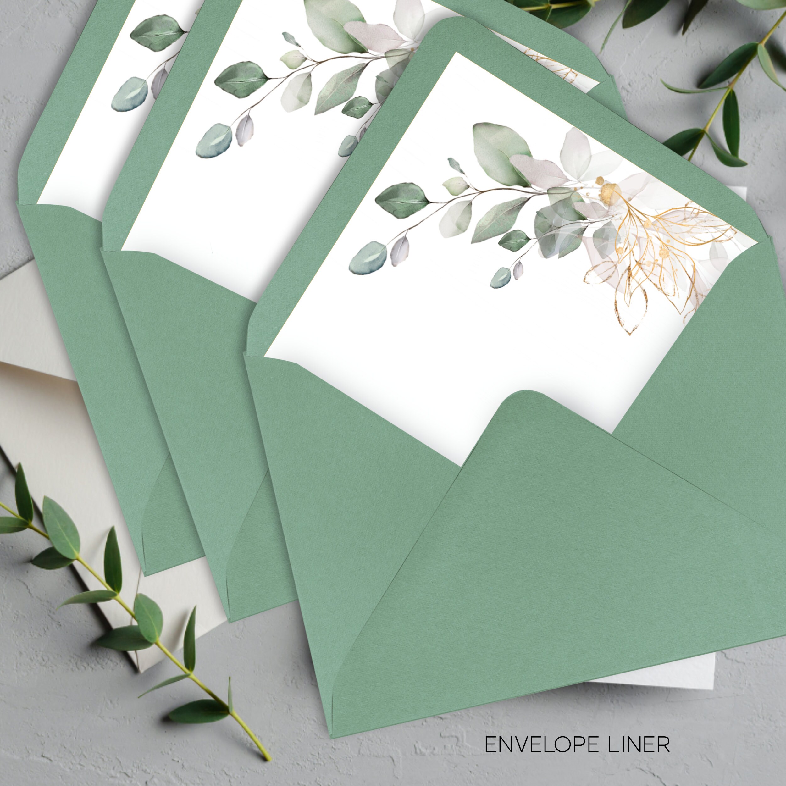 Minimalist Envelope Liner, Wedding Envelope Liner Instant Print - Etsy