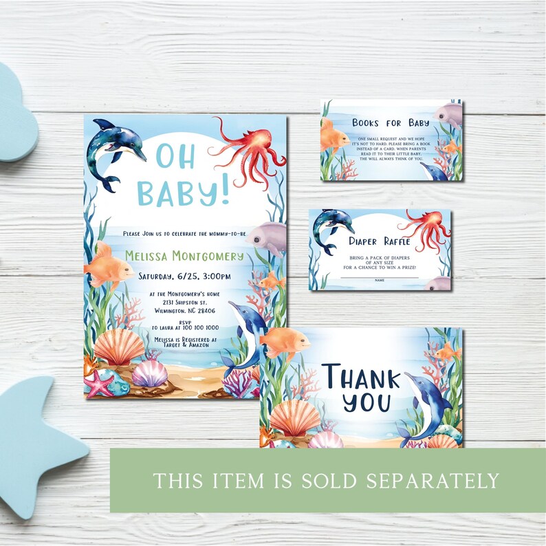 Underwater World Welcome Sign: Printable Instant Download for Baby ...