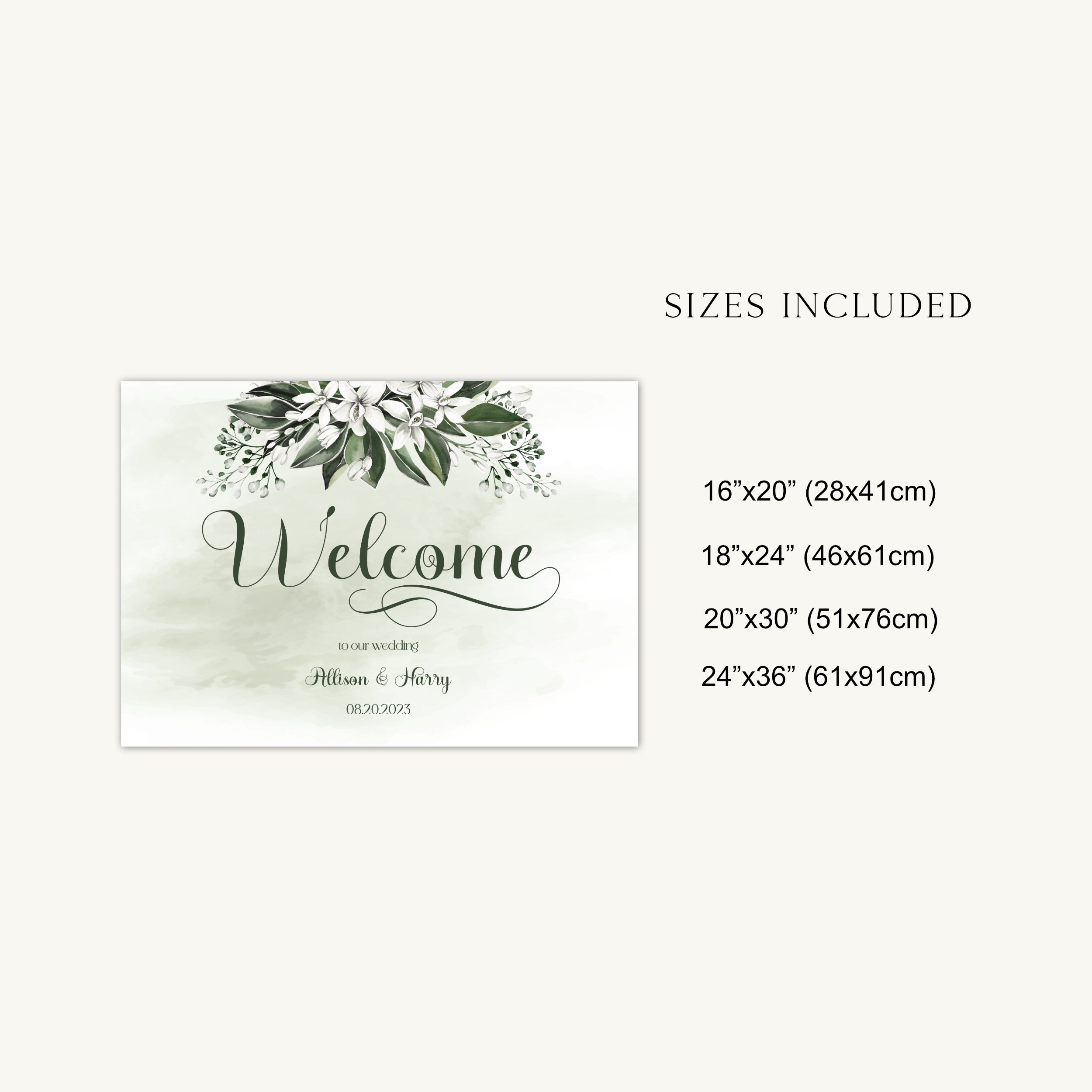 Floral Welcome Sign Template Download Editable Wedding Sign - Etsy