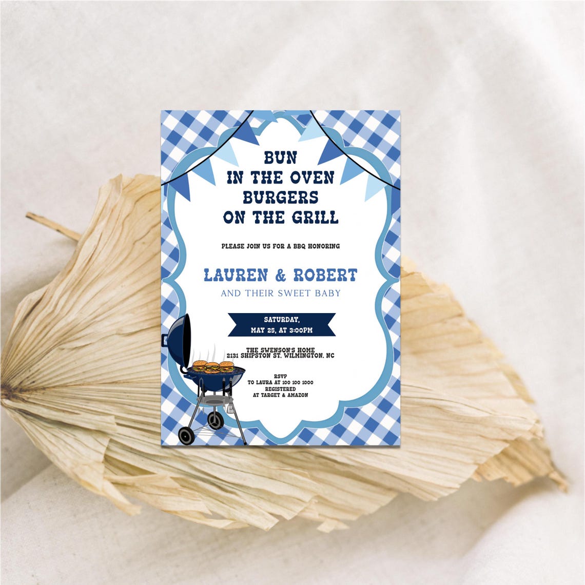 Editable Grill Baby Shower Invitation: Digital Baby Shower Invite ...