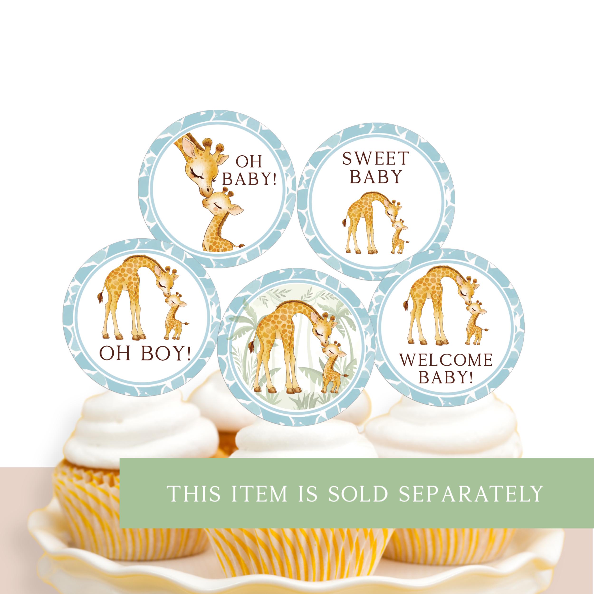 Personalized Baby Giraffe Sign: Printable Baby Shower Decoration ...