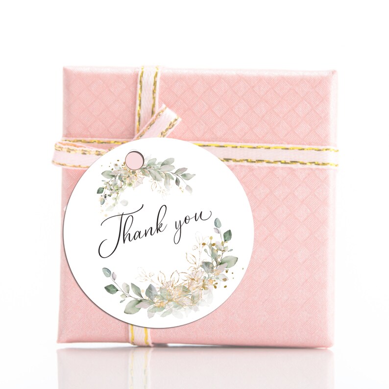 Thank You Gift Tag, Favor Tag, Printable Template Instant Download, W14 ...