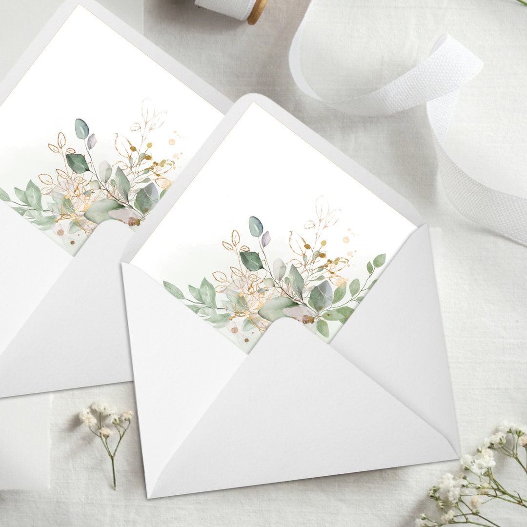 Envelope Liner, Envelope Liner Template, Wedding Envelope Liner ...