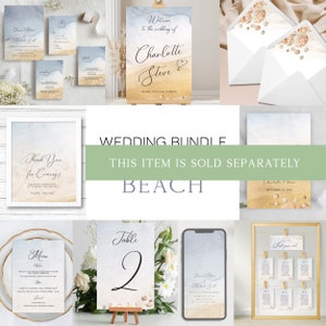 Beach Wedding Welcome Banner, Wedding Decor, Printable Welcome Sign ...