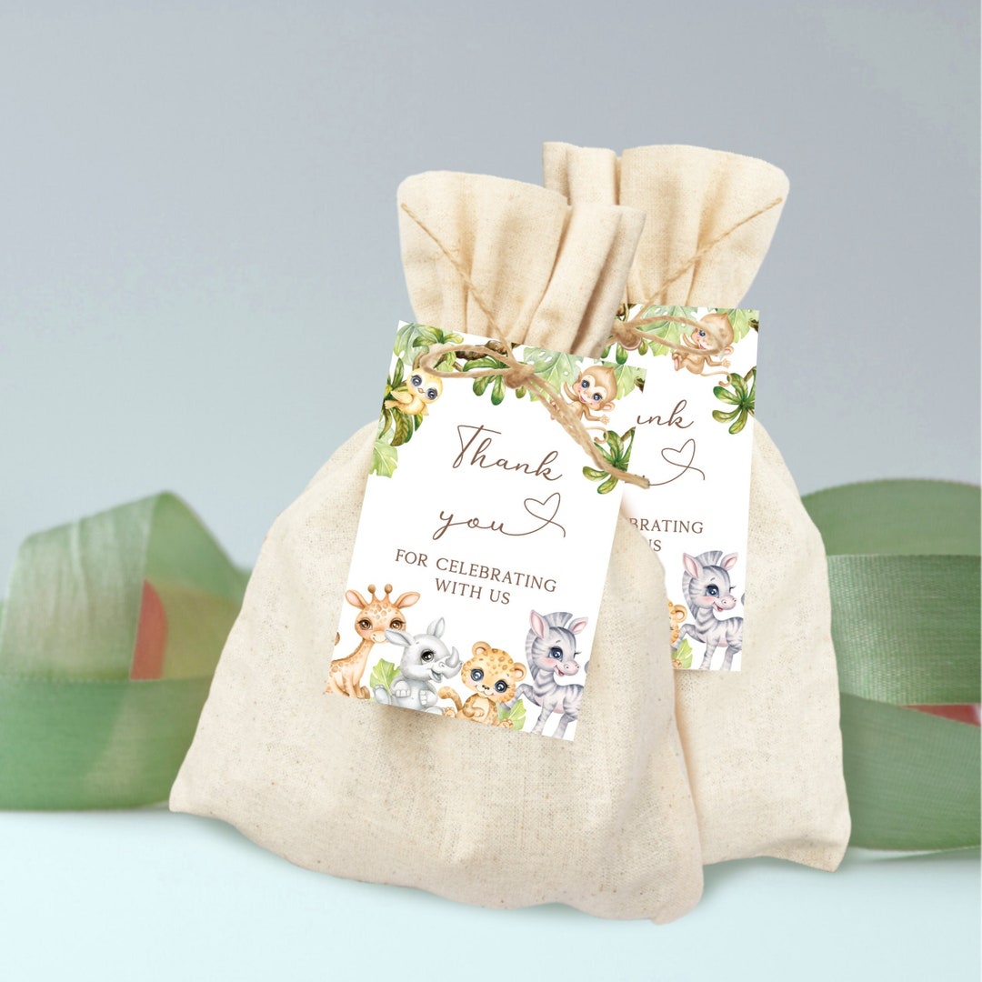 Safari, Favor Tag, Baby Shower Tag, Editable Tag, Safari Tags, Instant ...