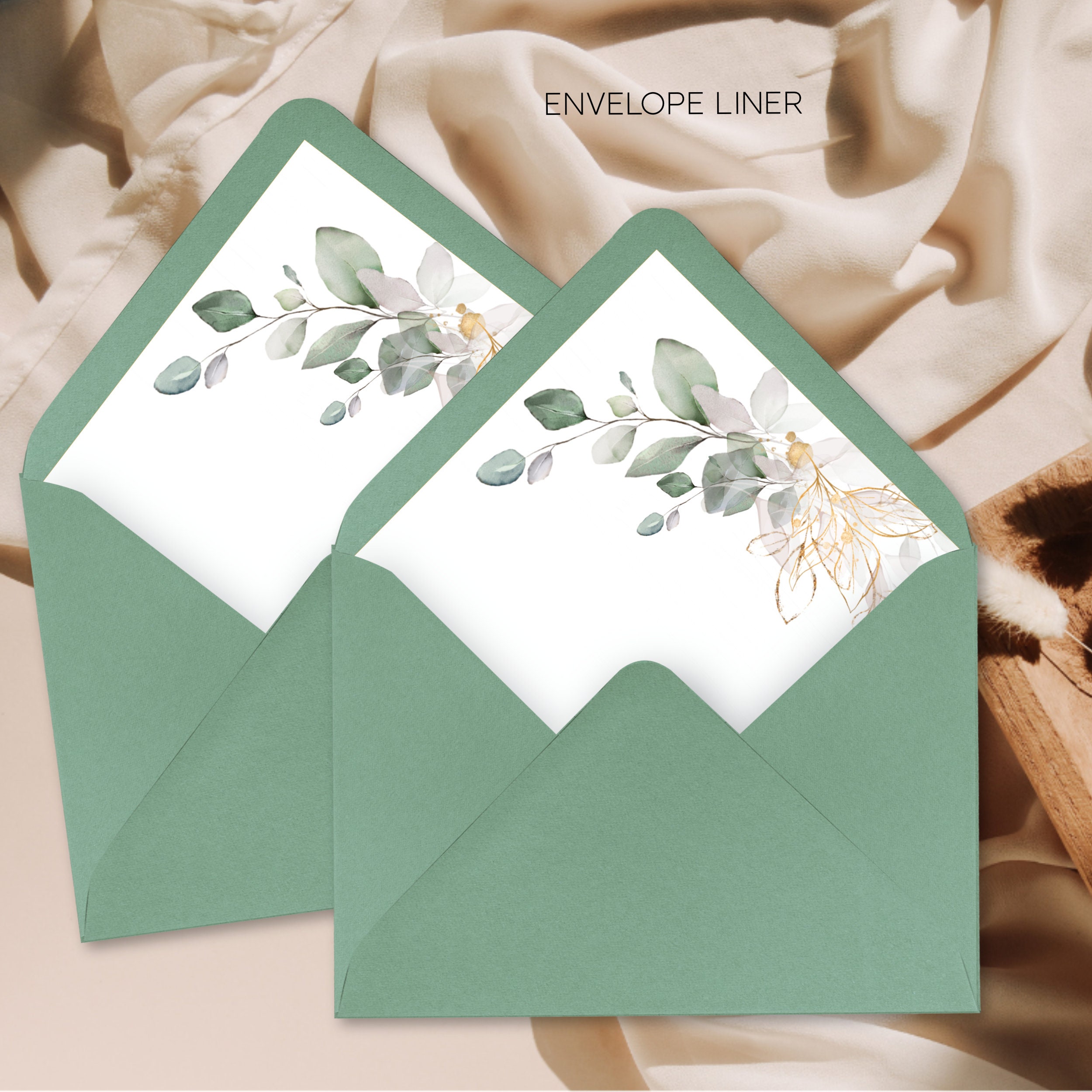 Minimalist Envelope Liner, Wedding Envelope Liner Instant Print - Etsy