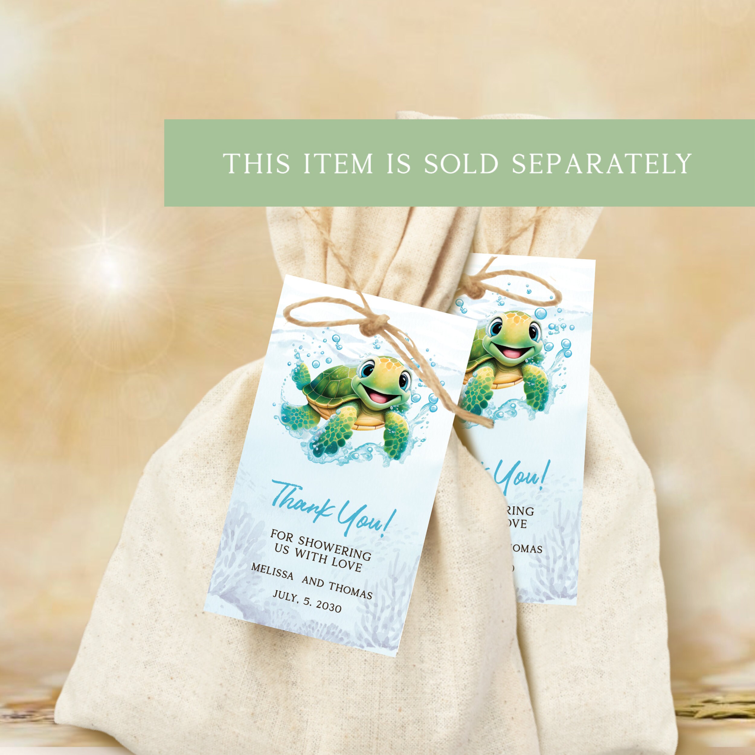 Sea Turtle Baby Shower Welcome Sign: Personalized Ocean Theme Template ...