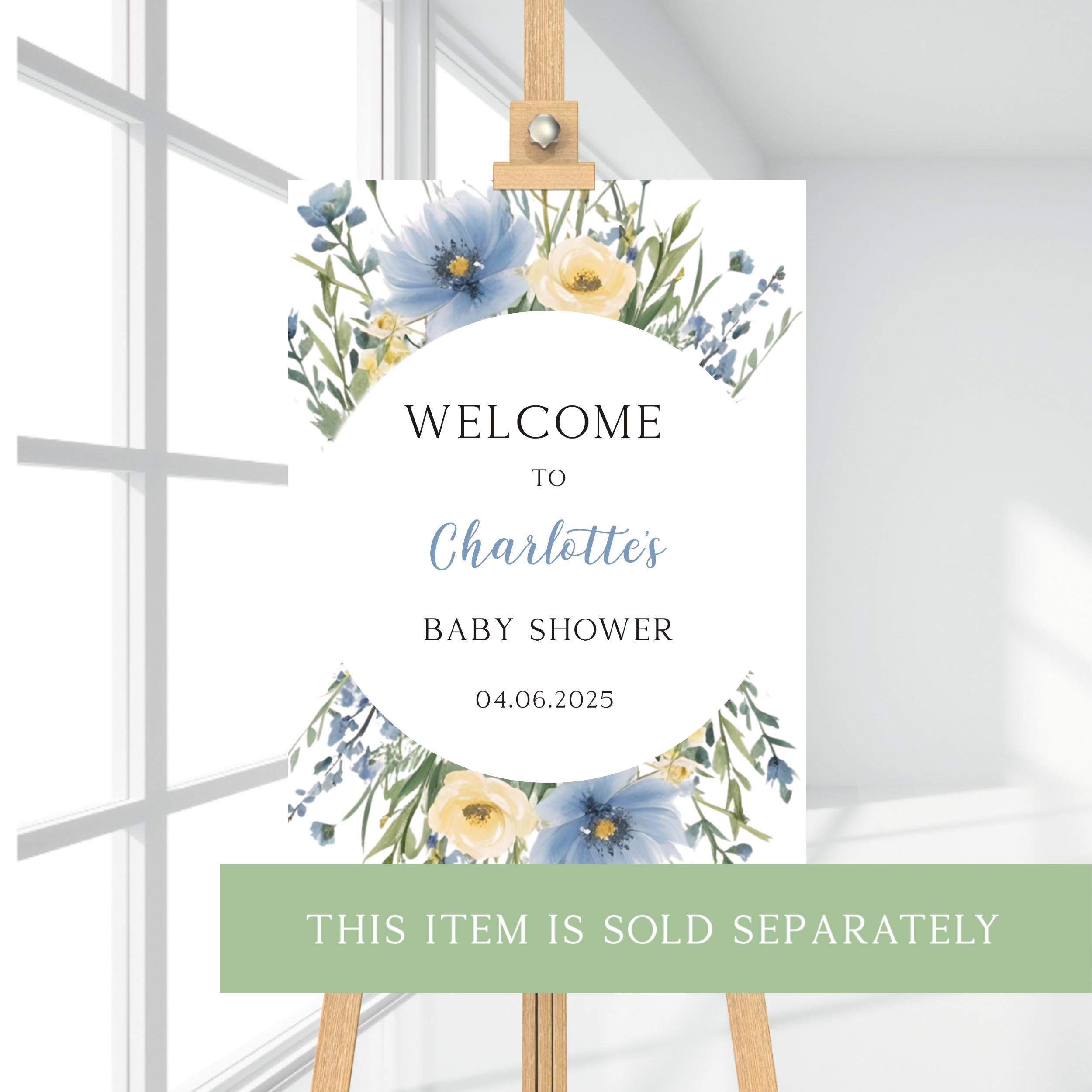 Editable Bottle Label, Blue Wildflower Label Digital Download BS166 - Etsy