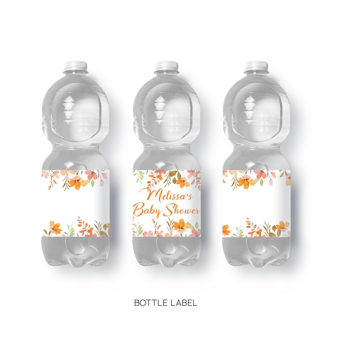 Editable Bottle Label, Wildflower Label Digital Download BS173 - Etsy