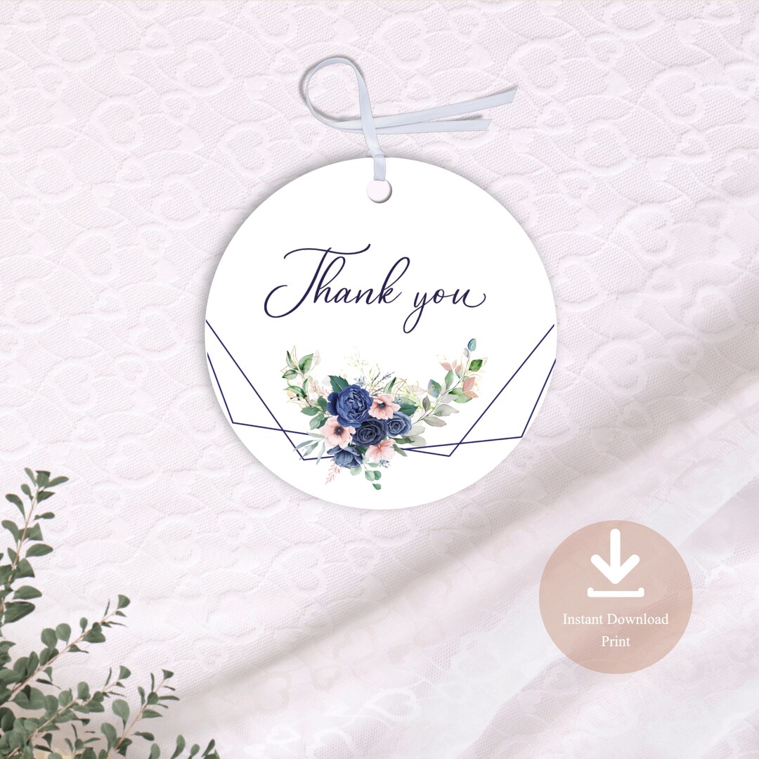 Thank You Gift Tag Thank You Printable Template Instant - Etsy