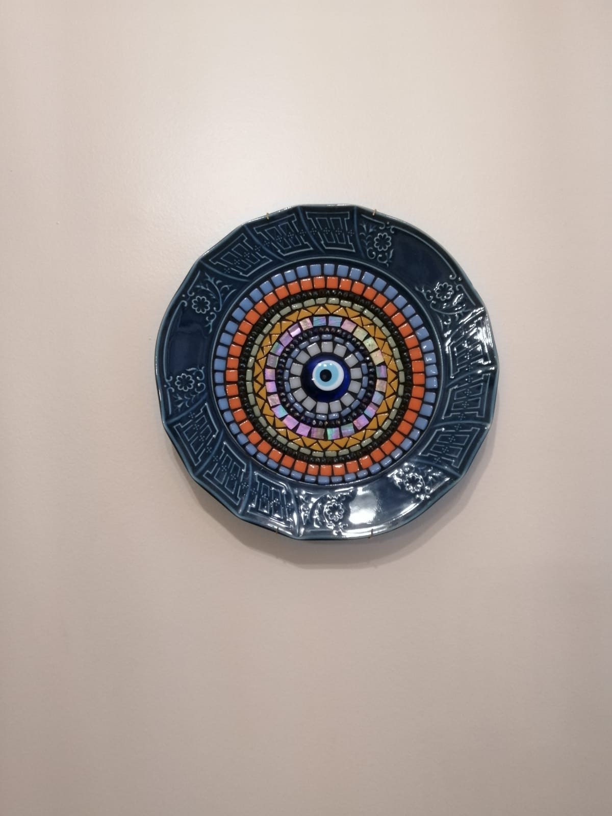 Ceramic Plate, Mosaic Ceramic Plate, Vintage Tile, Mosaic Tile - Etsy