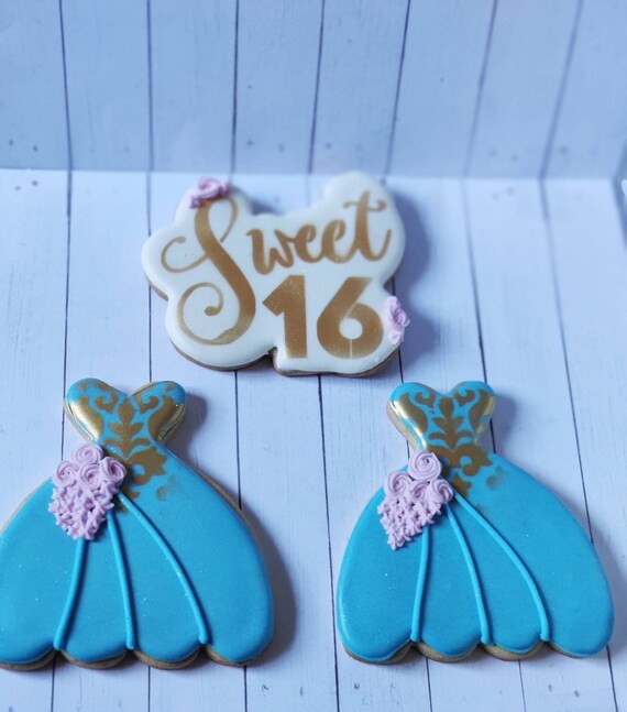 Sweet 16 sugar cookies | Etsy